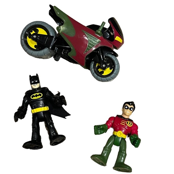 Marvel | Toys | Dc Comics Super Friends Imaginext Batmanrobincycle ...